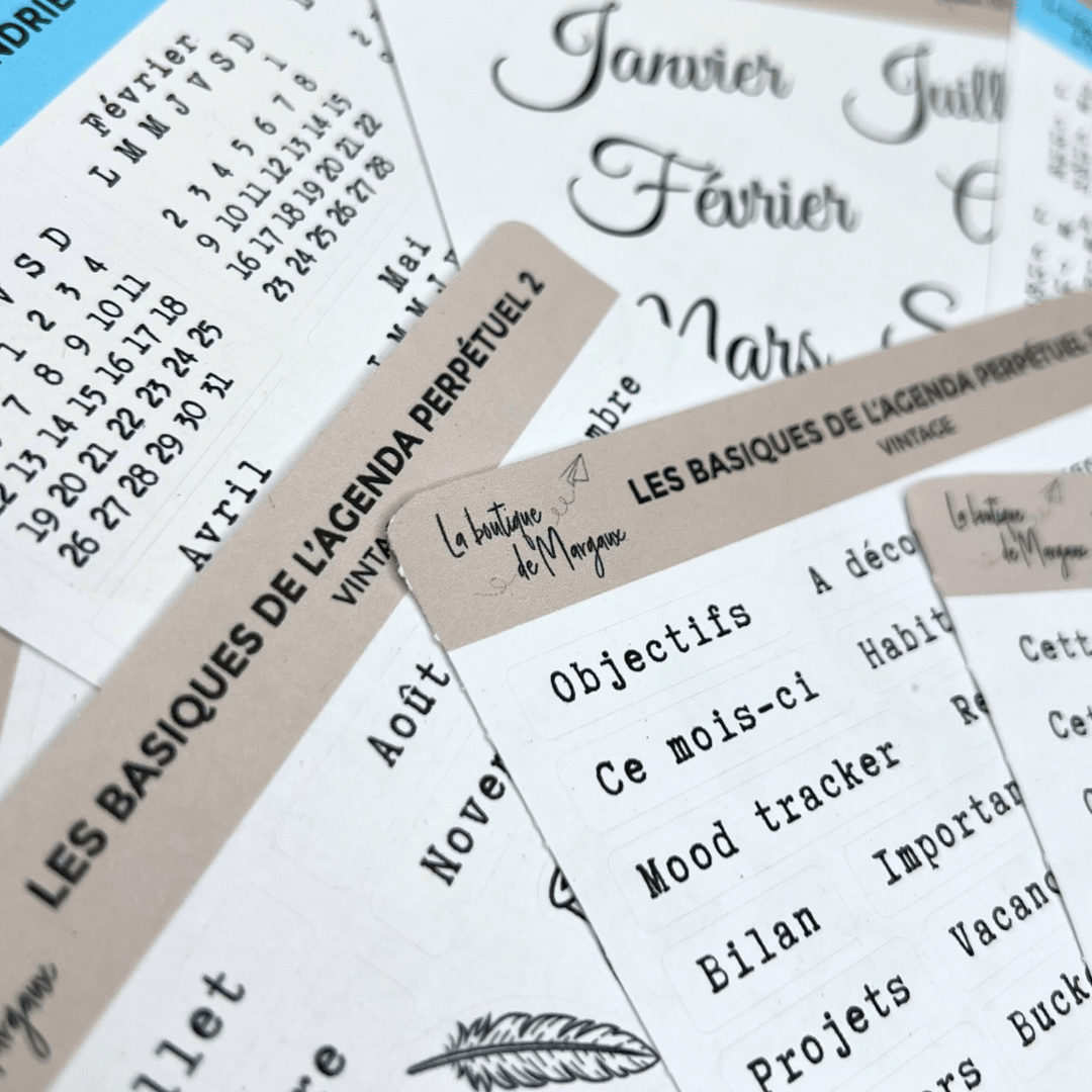 Lot "Starter Pack 2026" pour l'Agenda Perpétuel - Stickers – La ...